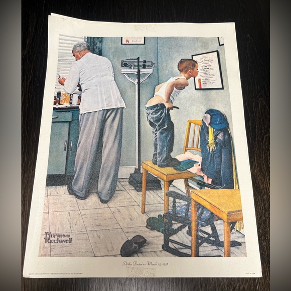 Norman Rockwell | Wall Decor | Norman Rockwell At The Doctors Print ...